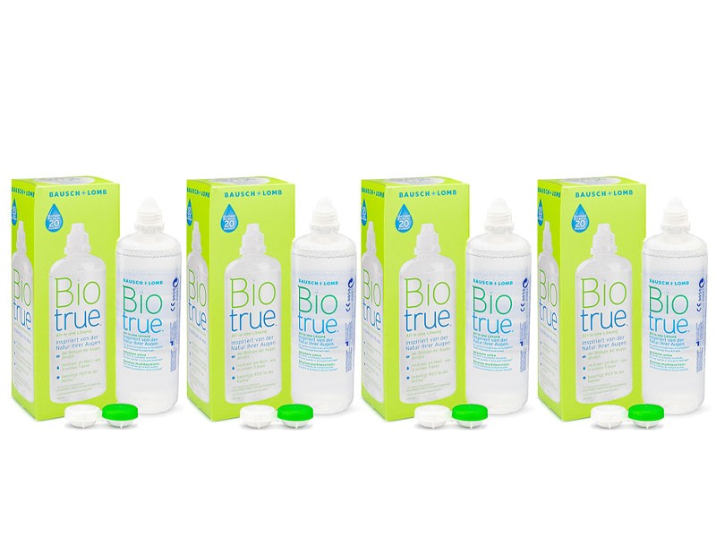 Biotrue Multi-Purpose 4 x 300 ml with cases – Contact lens solutions ...